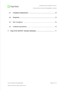 ISO 27001 Secure Development Policy Template | Word | Stuart Barker ...