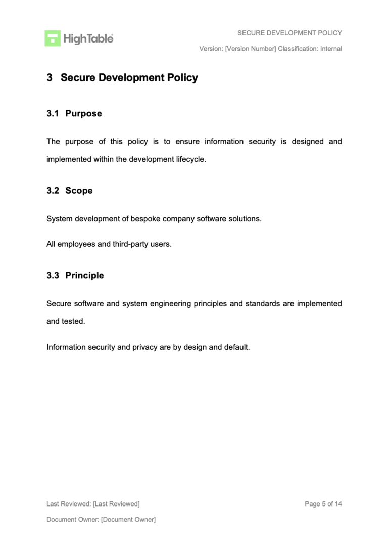 How to write an ISO 27001 Secure Development Policy [+ Templates]
