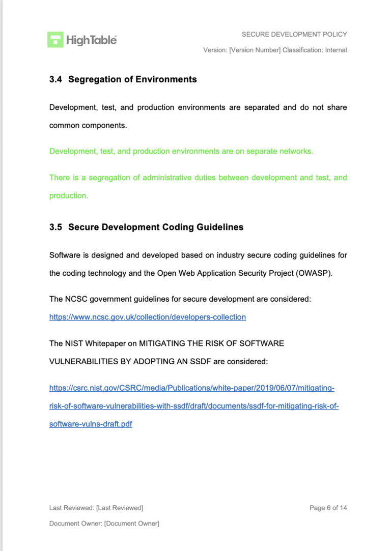 How to write an ISO 27001 Secure Development Policy [+ Templates]