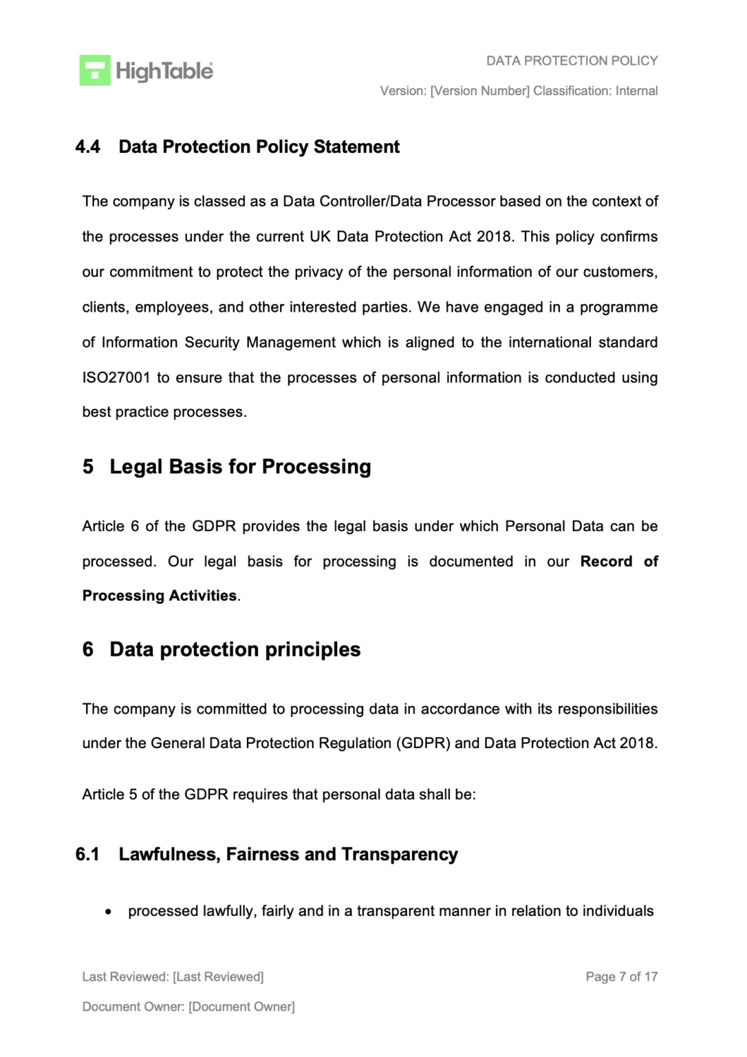 ISO 27001 Data Protection Policy: A Complete Guide + Template