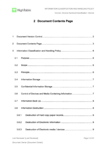 ISO 27001 Information Classification and Handling Policy: A Complete ...
