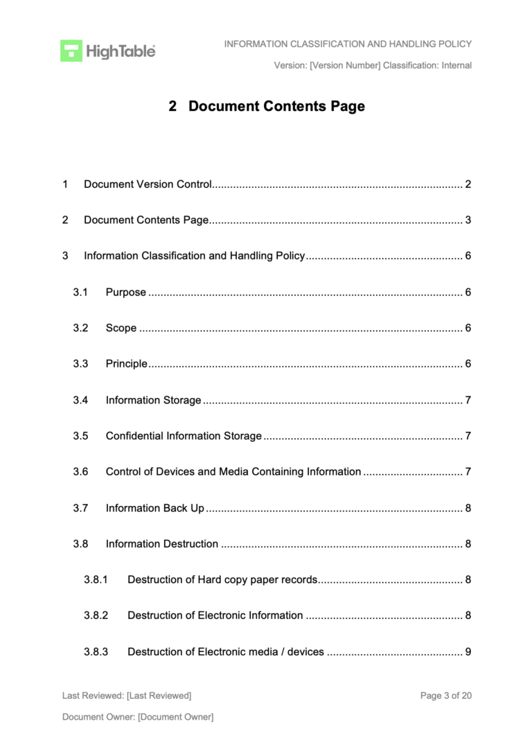 ISO 27001 Information Classification and Handling Policy Guide