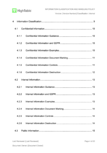 ISO 27001 Information Classification and Handling Policy Guide