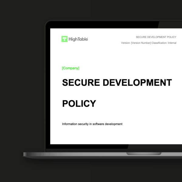 ISO27001 Secure Development Policy Template