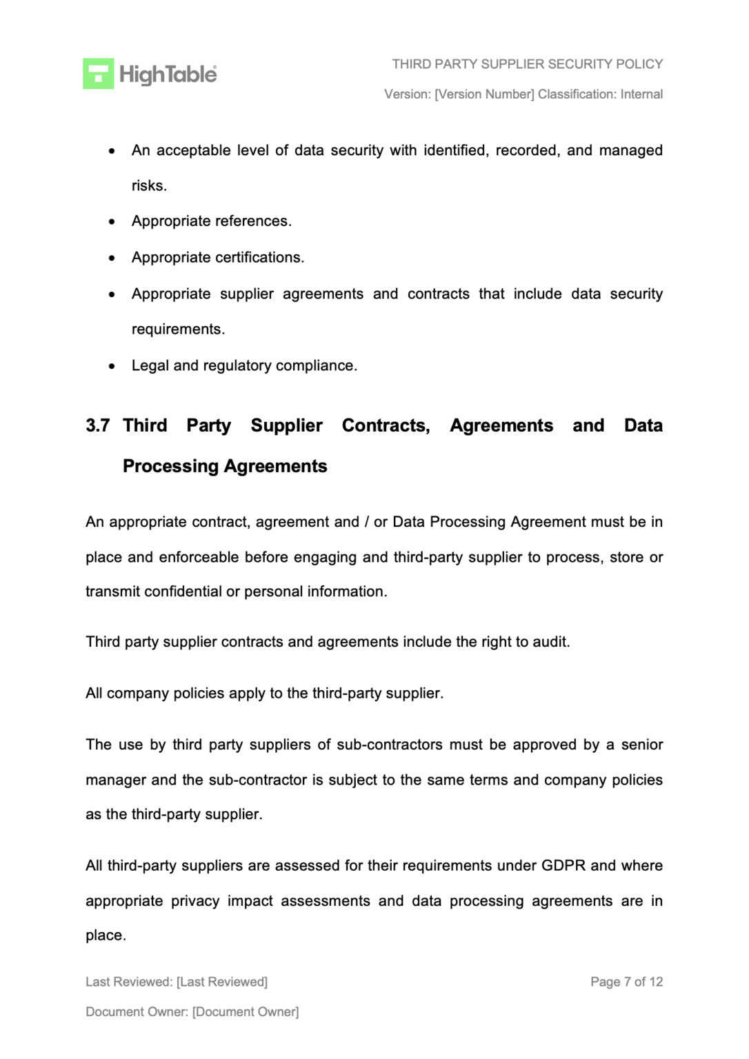 ISO 27001 Supplier Security Policy: A Complete Guide + Template