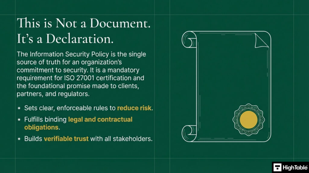 ISO 27001 Information Security Policy: Complete Guide + Template
