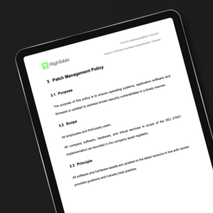 ISO 27001 Patch Management Policy Template
