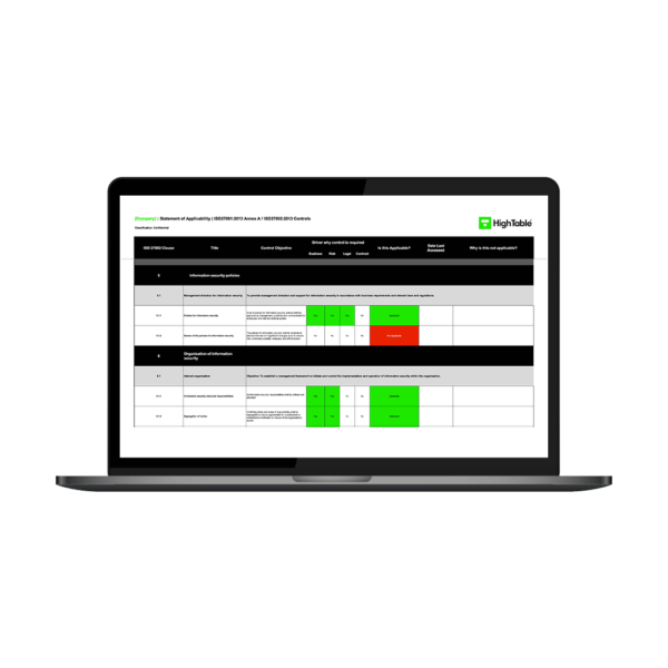 ISO 27001 Statement of Applicability Template - [Ultimate Edition]