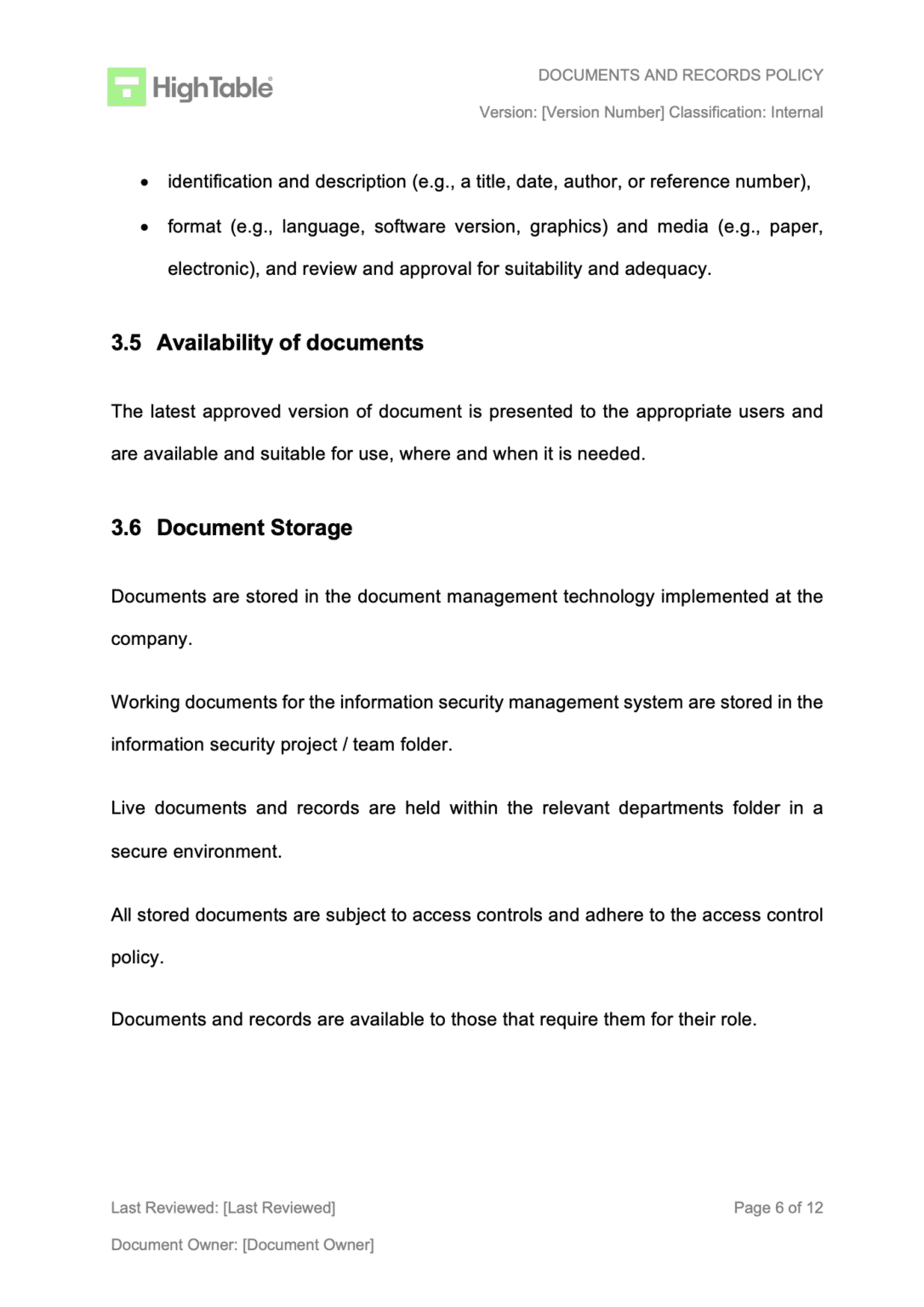 How to write an ISO 27001 Document and Record Policy [+ Templates]