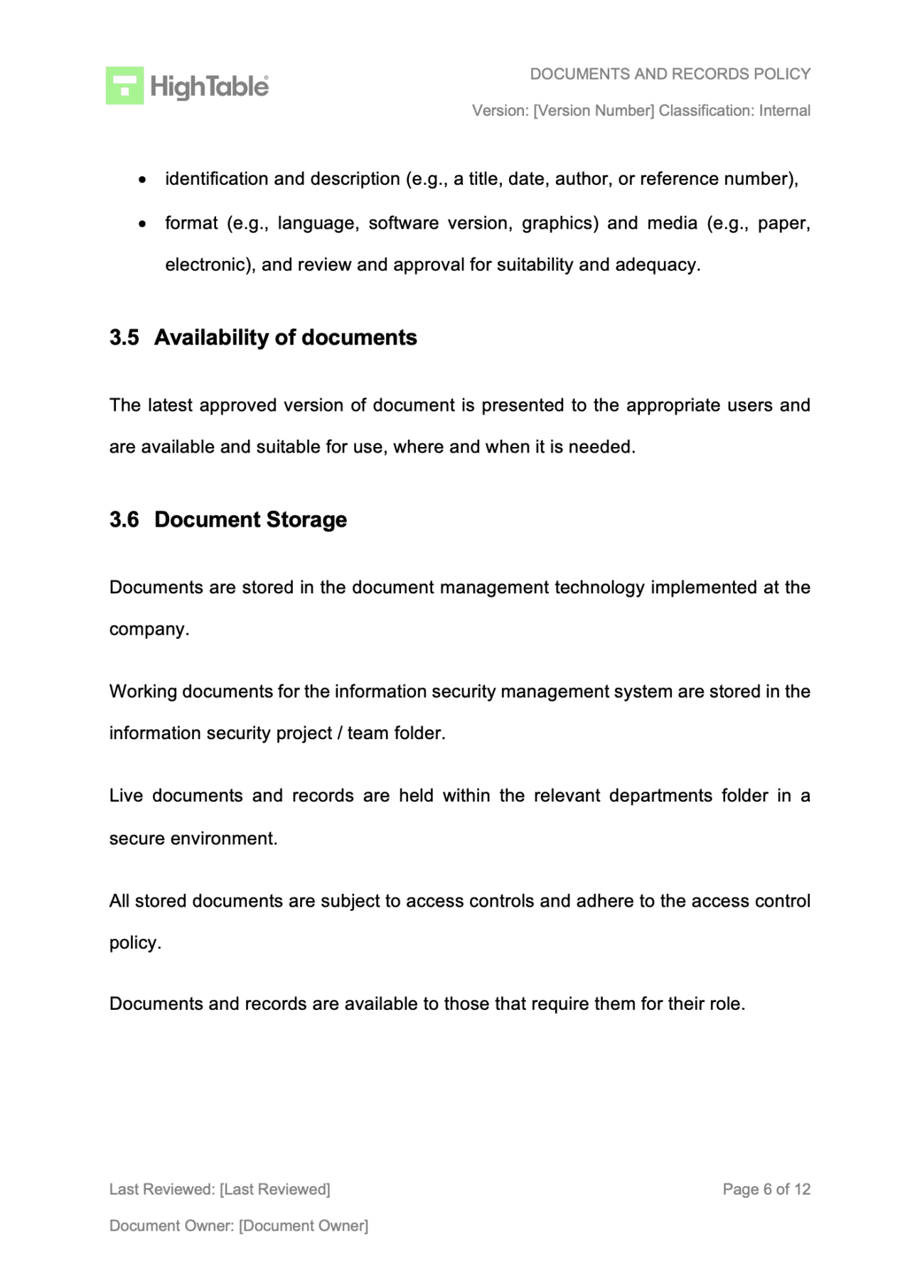 How to write an ISO 27001 Document and Record Policy [+ Templates]