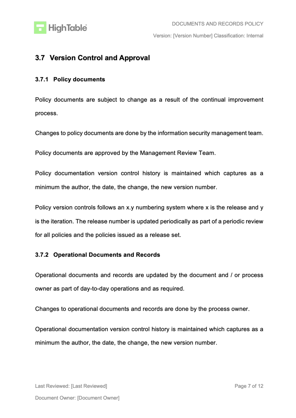 How to write an ISO 27001 Document and Record Policy [+ Templates]