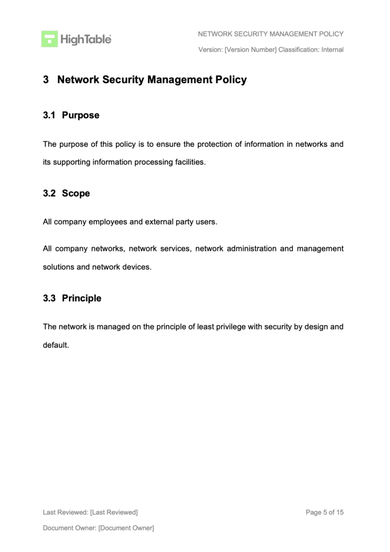 How to write an ISO 27001 Network Security Policy + Template