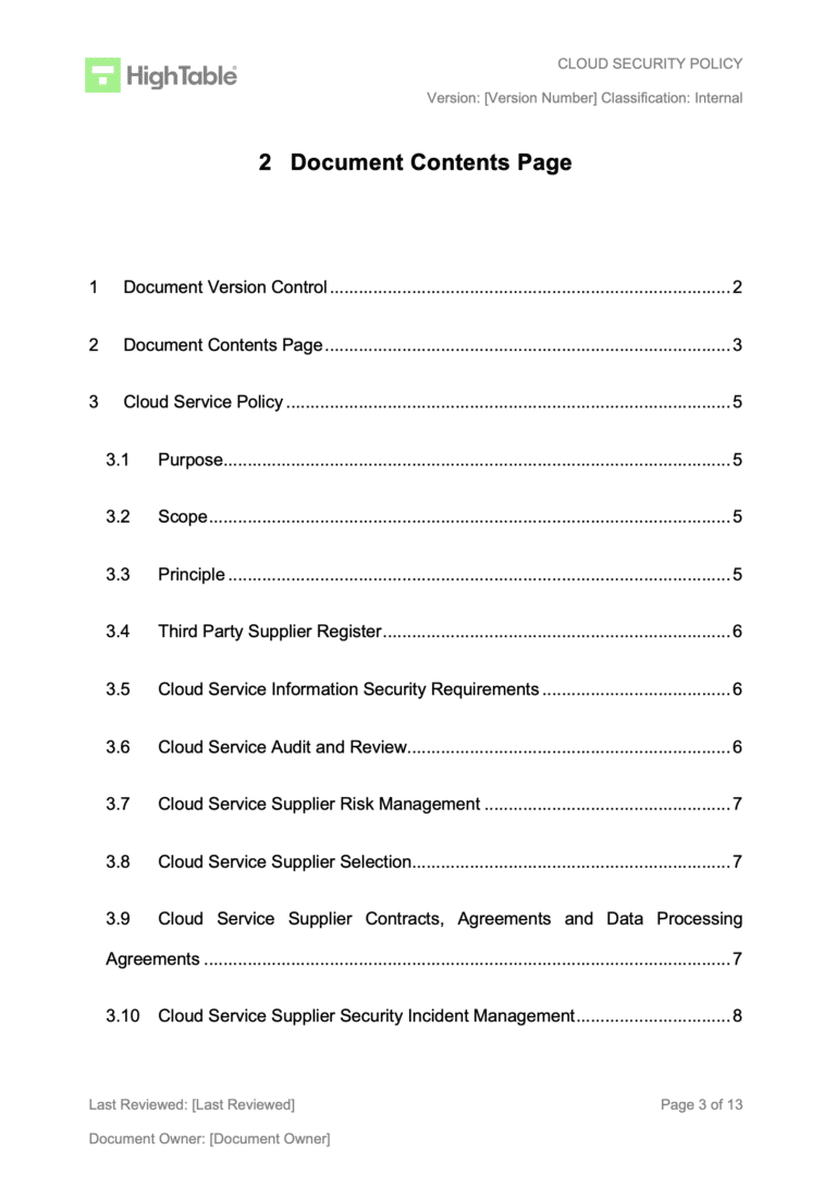 How to write an ISO 27001 Cloud Security Policy [+ Templates]