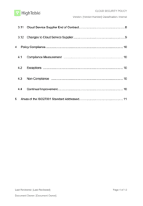 ISO 27001 Cloud Security Policy: A Complete Guide + Template