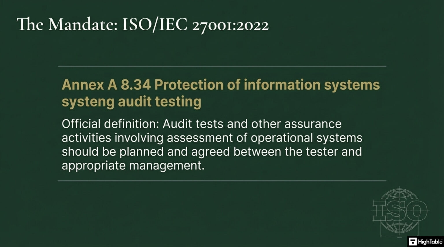ISO 27001 Annex A 8.34 Explained | Lead Auditor’s Guide