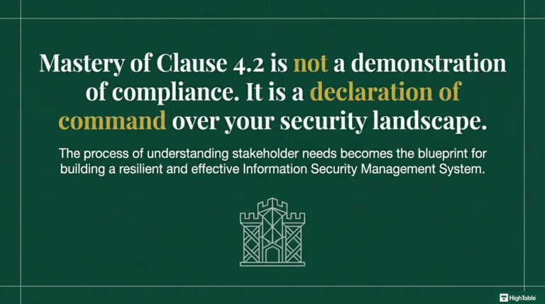 How to Implement ISO 27001 Clause 4.2 and Pass the Audit - High Table