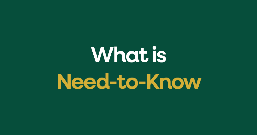 What is ISO 27001 Need-to-Know?
