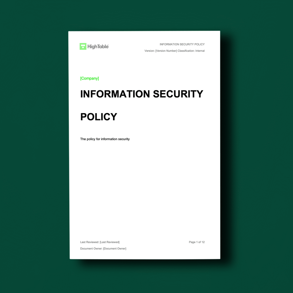ISO 27001 Information Security Policy: Complete Guide + Template