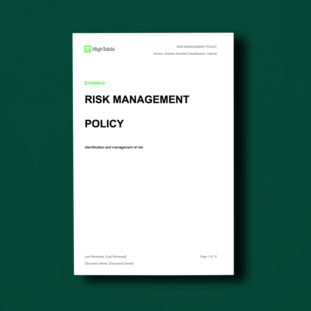 ISO 27001 Risk Management Policy: A Complete Guide + Template