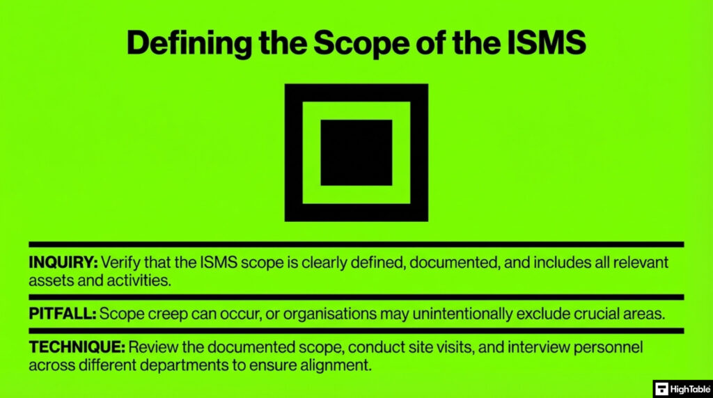 How to audit ISO 27001 Clause 4.1 - Stuart Barker | High Table