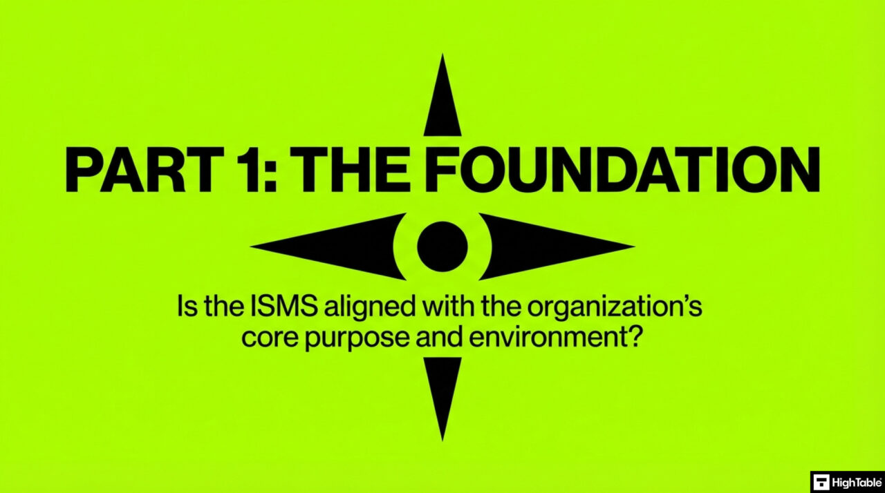 How to audit ISO 27001 Clause 4.1 - Stuart Barker | High Table